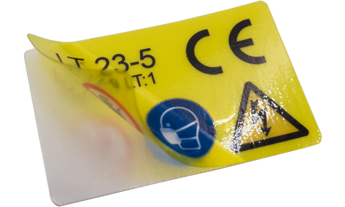 Ontwerp en bestel transparante industriële stickers met LabelsDirect